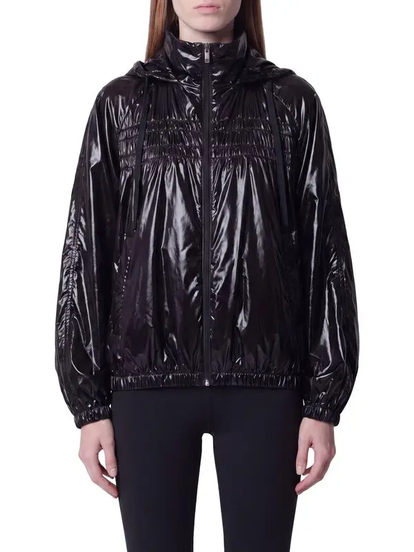 Herno Shiny Jacket With Drawstring Hood - Black