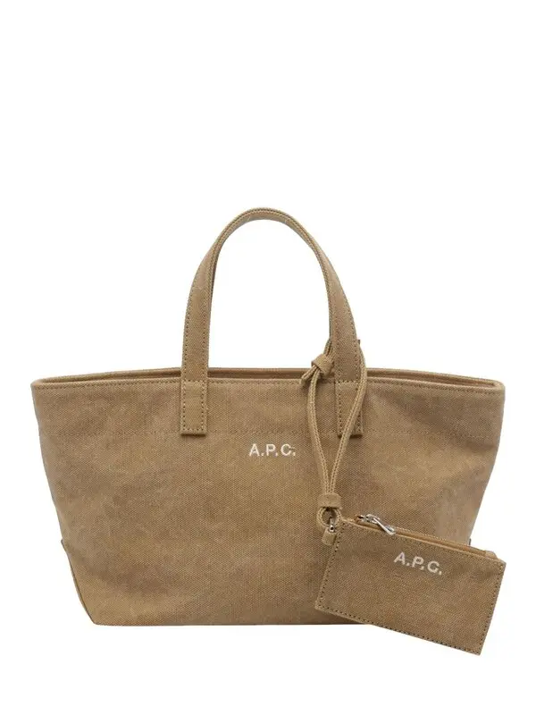 A.p.c. Canvas Tote Bag - Beige