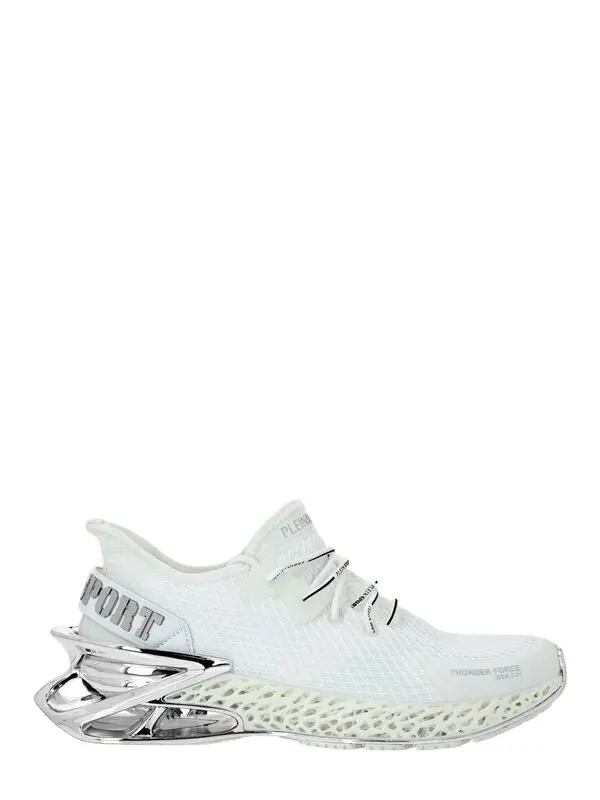 PLEIN SPORT Philipp Plein Thunder Force Gen.x-01 Mesh Low-top Sneakers - White