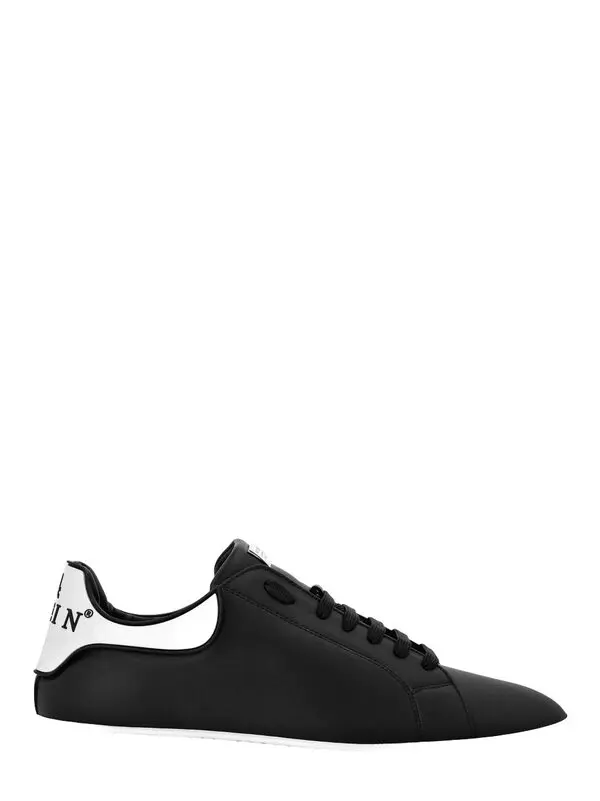 Philipp Plein Big Bang Skull Low-top Sneakers In Smooth Leather - White 1