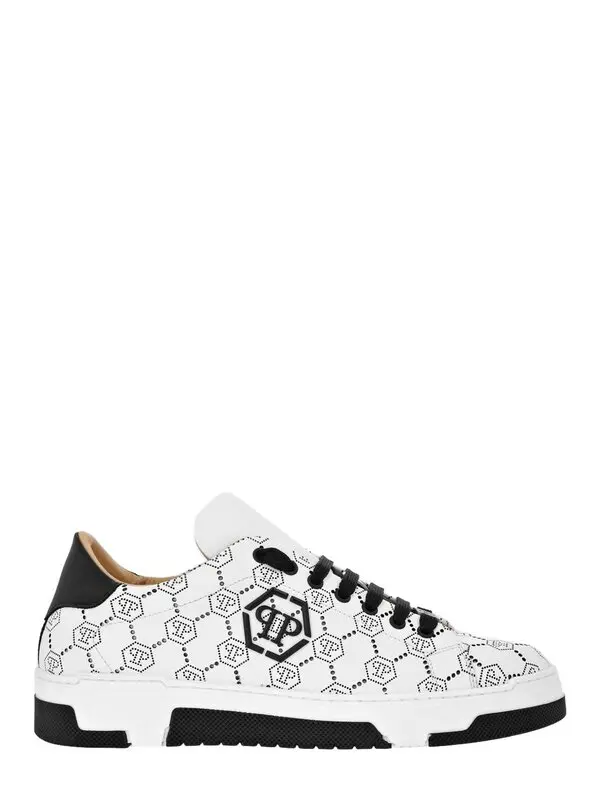Philipp Plein Embellished Low-top Sneakers - Black 1