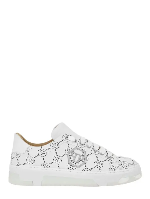 Philipp Plein Embellished Low-top Sneakers - White