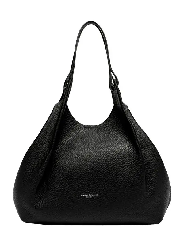 GIANNI CHIARINI Textured Leather Shoulder Bag - Black