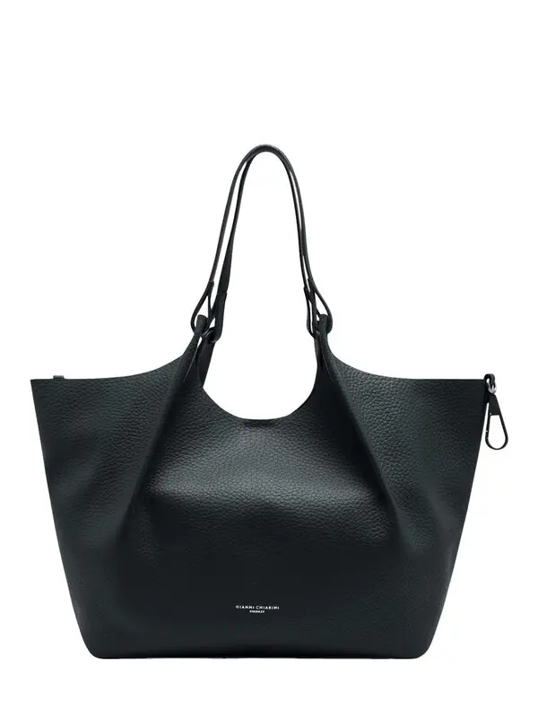 GIANNI CHIARINI Dua Grained Calfskin Leather Shoulder Bag - Green