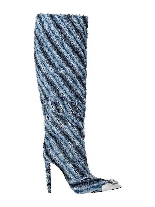 Philipp Plein Flat Ankle Boot - Turquoise