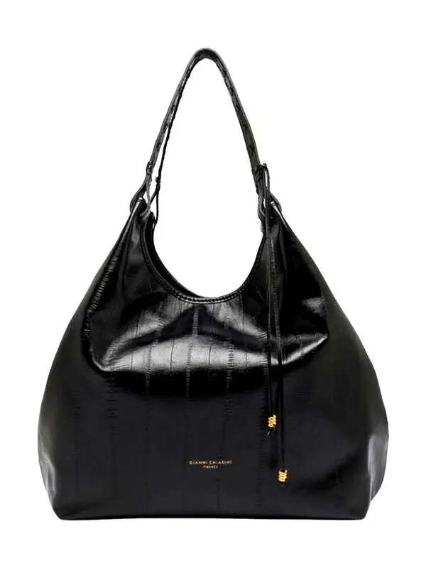 GIANNI CHIARINI Leather Hobo Bag - Black