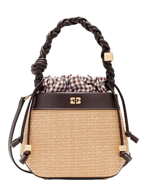 GANNI Bucket Bag - Brown