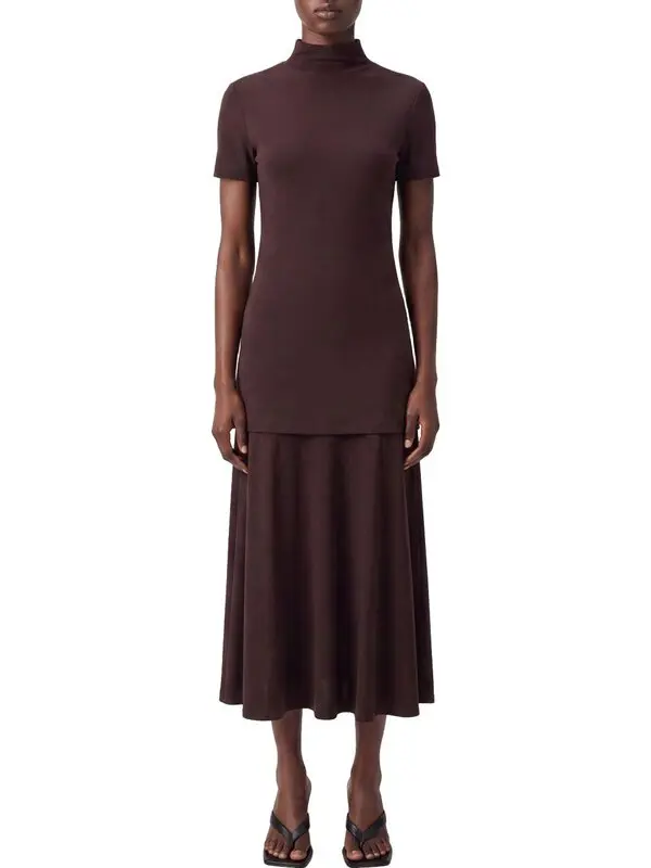 JIL SANDER Knit Dress - Plum
