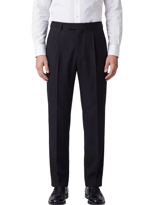 JIL SANDER Slim Fit Wool And Mohair Tailored Trousers - Black