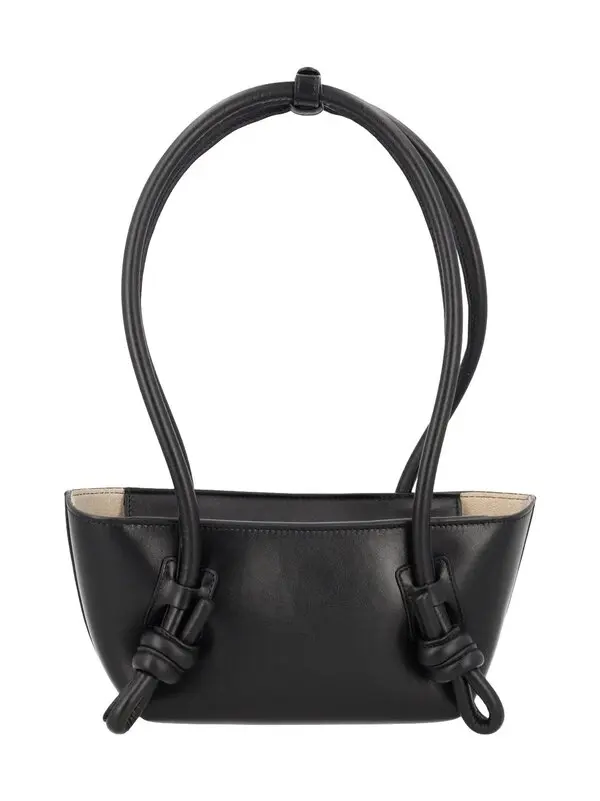 Hereu Fleca Shoulder Bag In Smooth Leather - Black