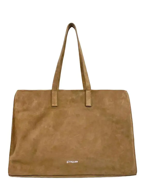 Gimaguas Suede Tote Bag - Camel