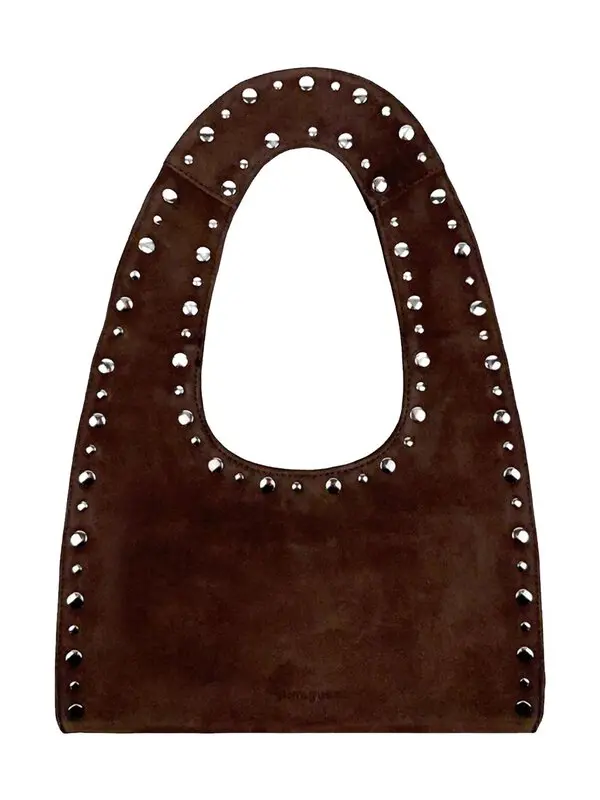 Gimaguas Studded Shoulder Bag - Brown