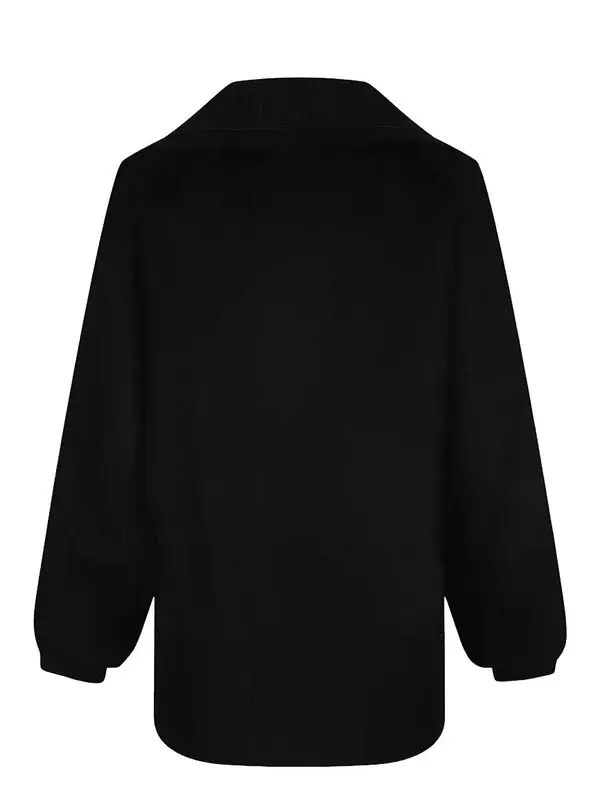 P.a.r.o.s.h Layered Zip-up Jacket With High Neck - Black