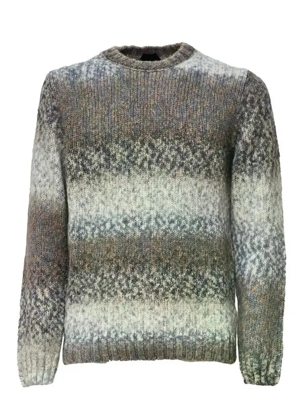 DONDUP Jacquard-knit Sweater - Grey