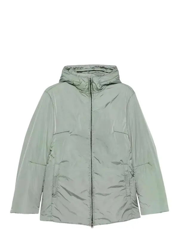 Prada Hooded Zip-up Jacket - Green