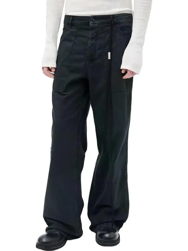 ANN DEMEULEMEESTER Monder Drawstring Trousers - Black
