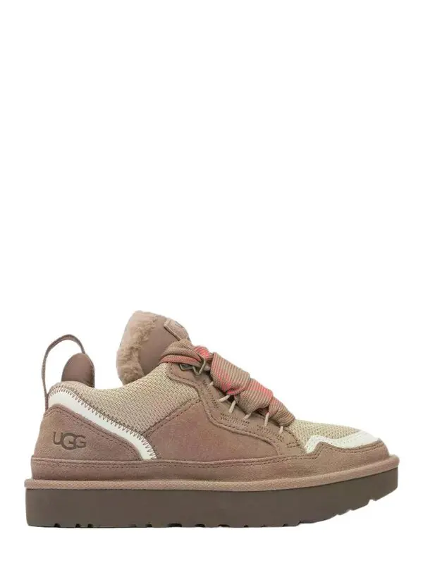 UGG Lowmel Suede-panelled Chunky Low-top Sneakers - Brown