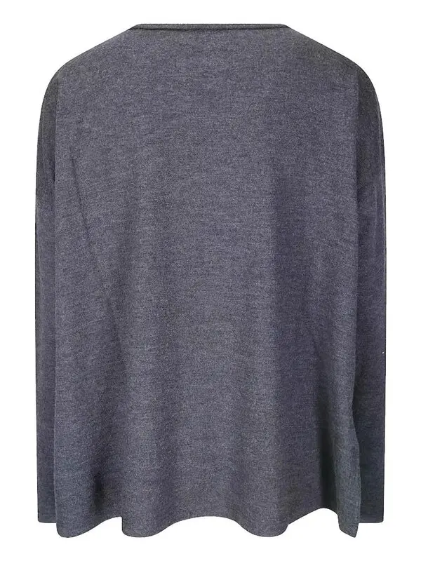 Labo.art Sandra Crew-neck Long-sleeve T-shirt - Grey