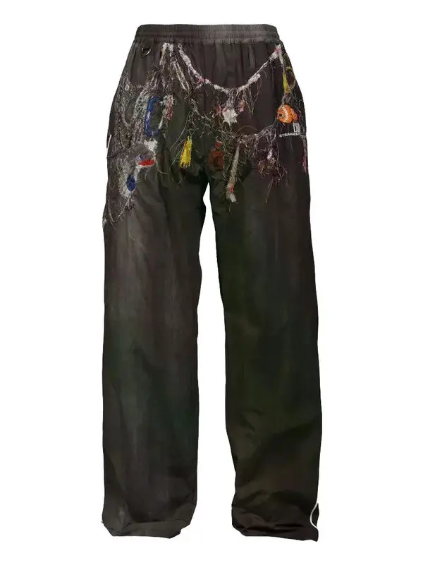 DOUBLET Embroidered Track Pants - Grey