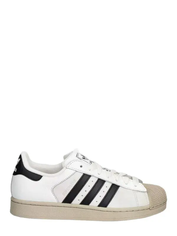 Adidas Superstar Ii Paneled Leather And Suede Sneakers - White