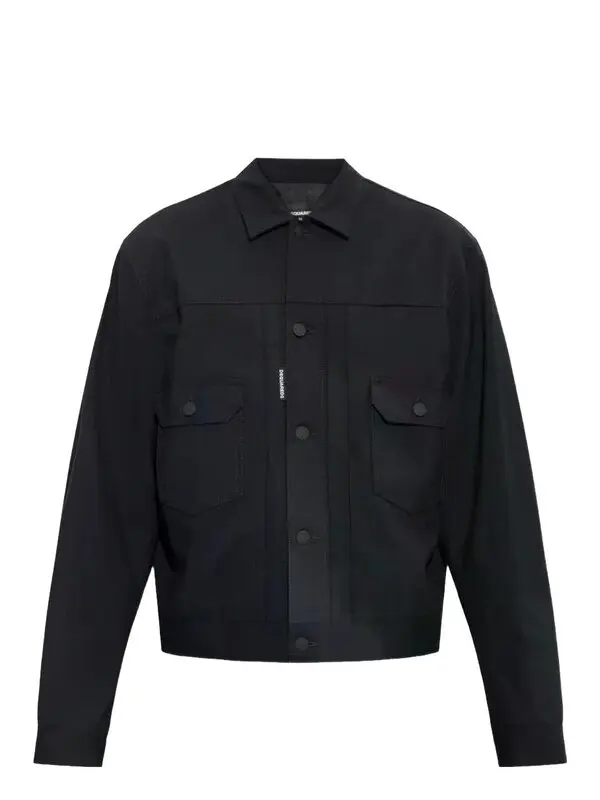 Dsquared2 Wool Jacket - Black