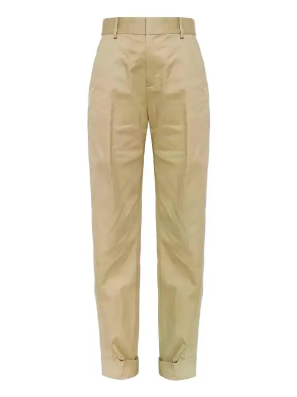 Dsquared2 Twill Weave Creased Trousers - Neutrals