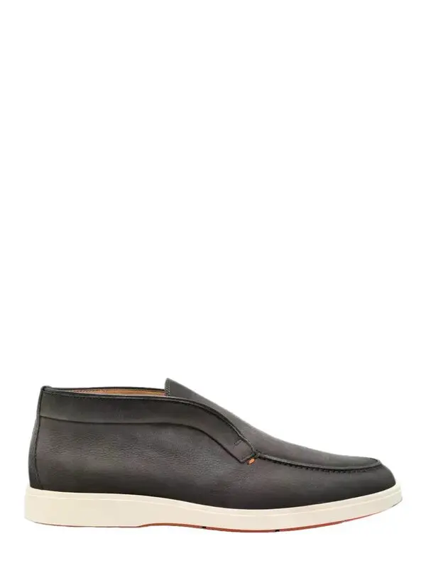 Santoni Slip-on Suede Boots - Grey