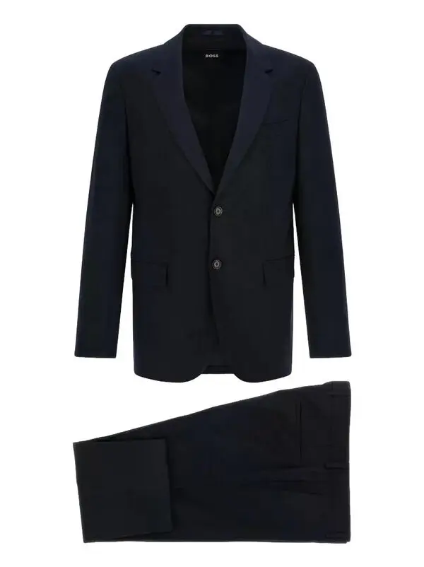 BOSS Slim-fit Single-breasted Suit - Blue
