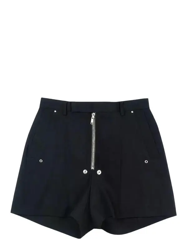 Rick Owens Tailored Wide Leg Shorts - Black