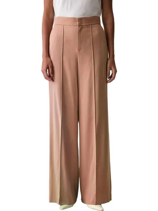 TWINSET Pressed Crease Wide-leg Trousers - Pink