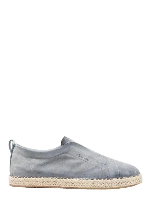 Santoni Suede Espadrilles - Blue