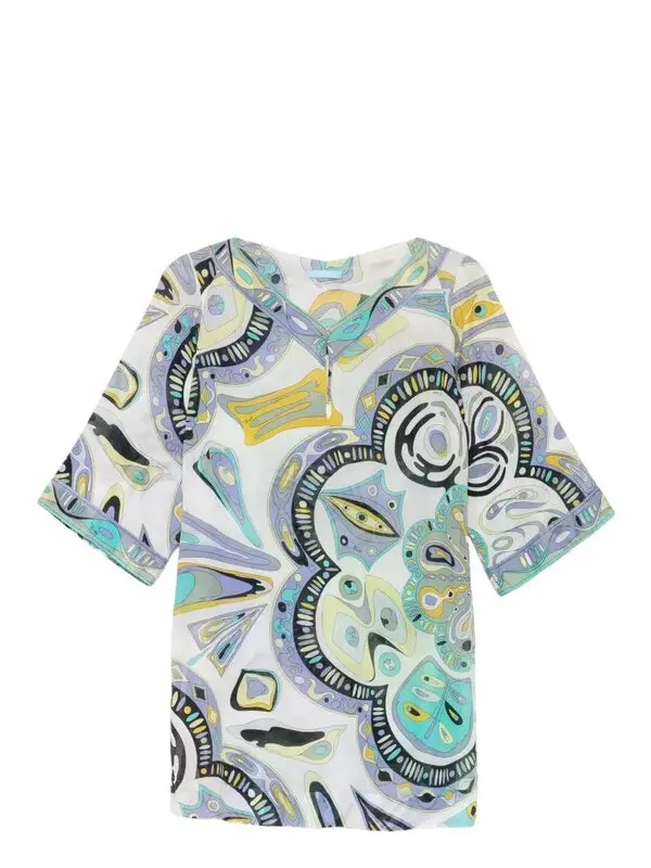 Emilio Pucci Abstract Print Mini Dress - Neutrals