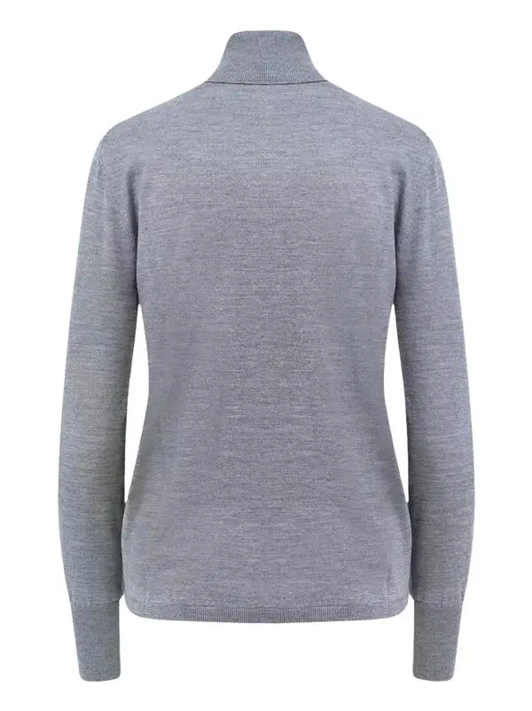 Aspesi Fine-knit Roll-neck Top - Grey