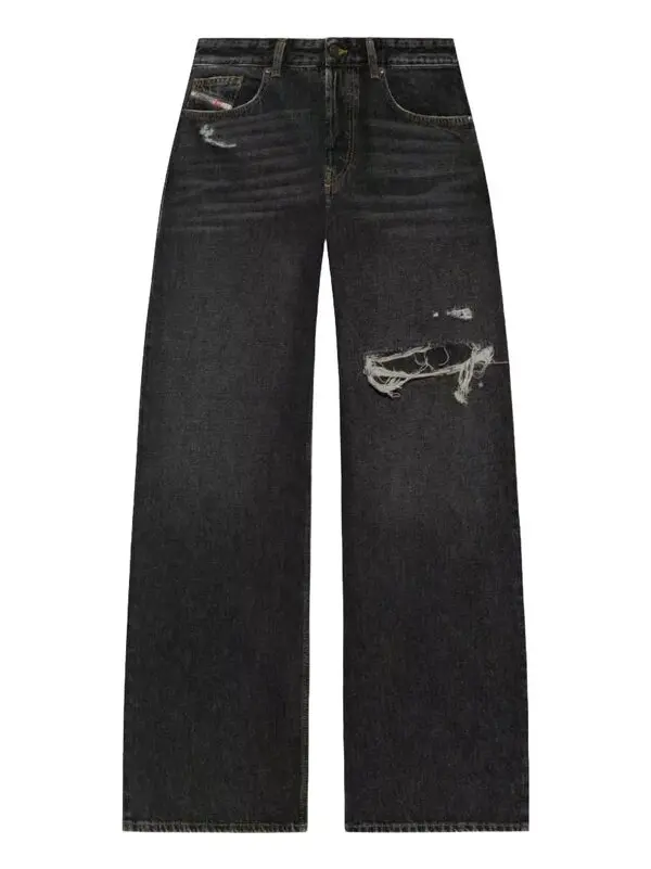 DIESEL® Relaxed Fit Low-rise Jeans - Black