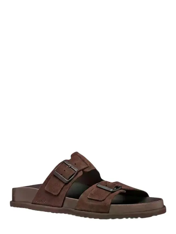 Geox Parnaiba Buckle-fastening Leather Sandals - Brown