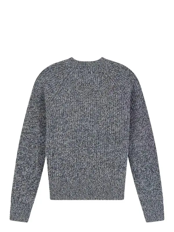 Aspesi Ribbed Knit Raglan Sleeve Sweater - Grey