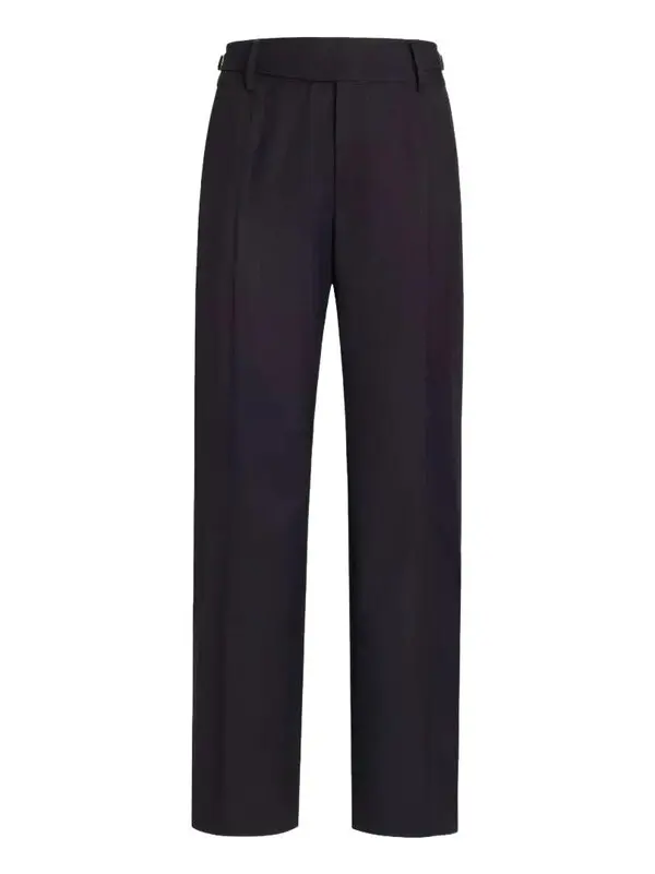 Dolce & Gabbana Virgin Wool Tailored Trousers - Blue