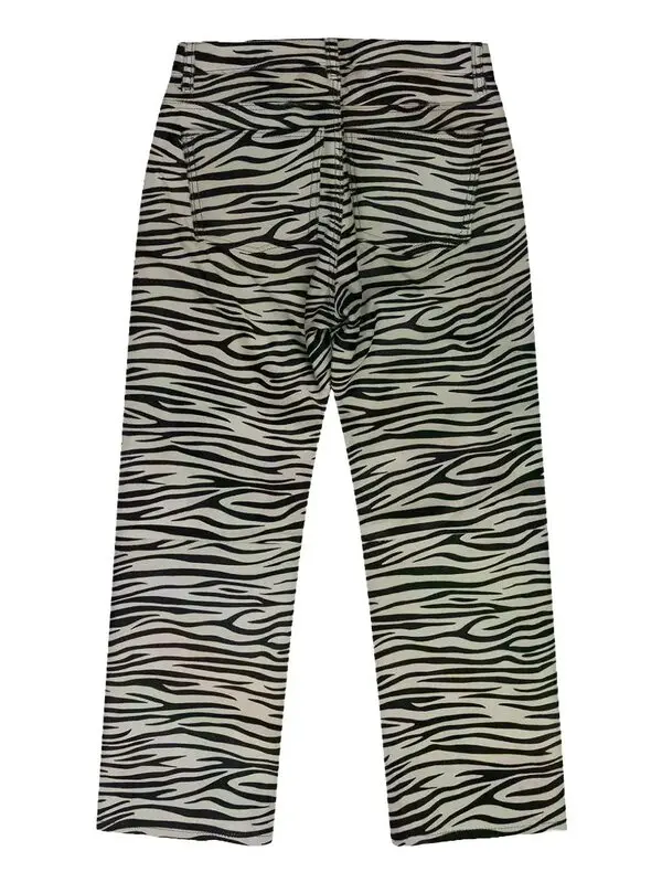 DENIM TEARS Zebra Pattern Straight Leg Trousers - Neutrals