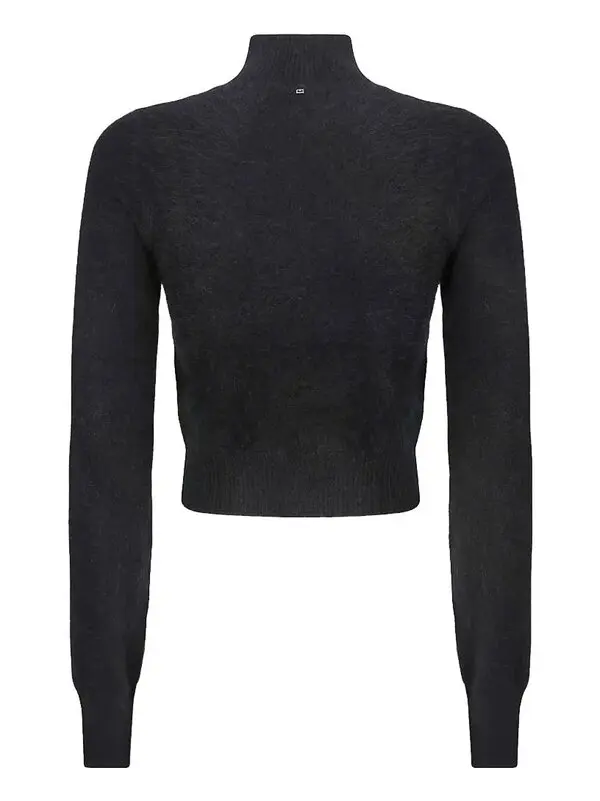 Sportmax High-neck Cashmere Sweater - Black