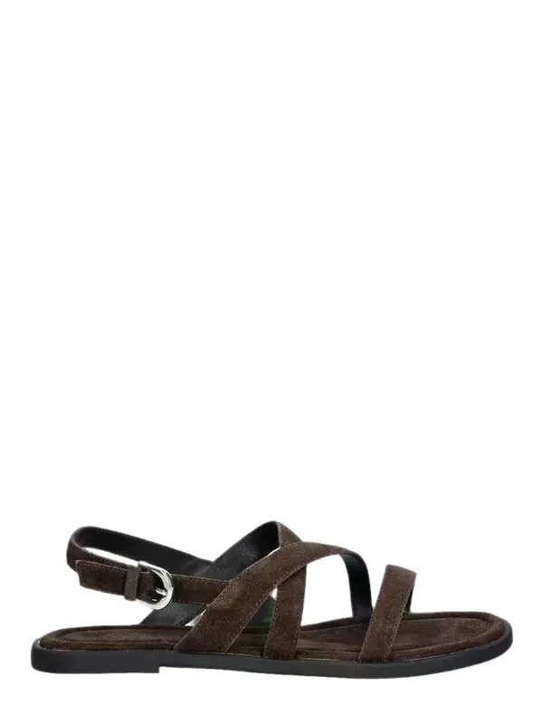 VAGABOND SHOEMAKERS Zaida Crossover-strap Buckled Slingback Sandals - Brown