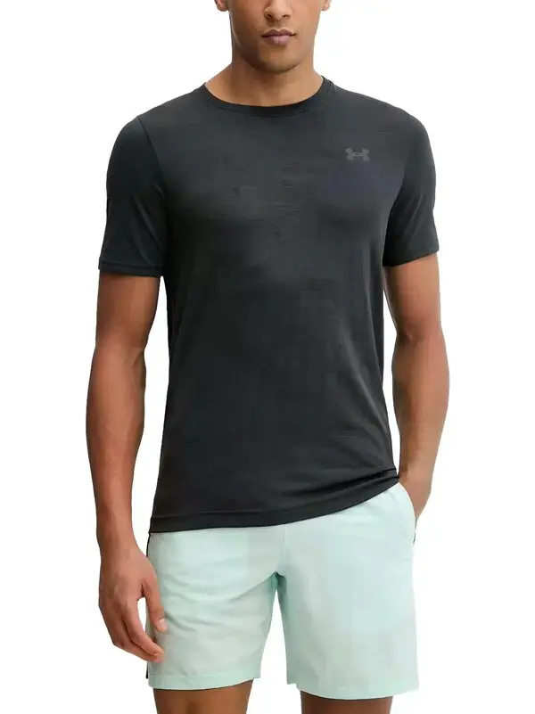 Under Armour Vanish Elite Seamless Camo Logo-print Jacquard T-shirt - Black