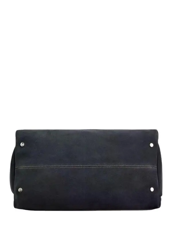 TOD'S Medium Suede Bag With T Timeless Pendant - Blue