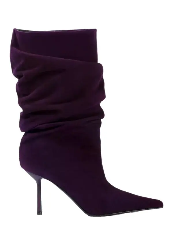 LE SILLA Slouchy Ankle Boots - Purple