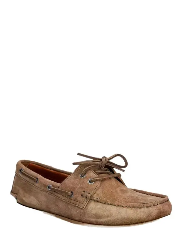 VAGABOND SHOEMAKERS Suede Lace-up Boat Shoes - Neutrals