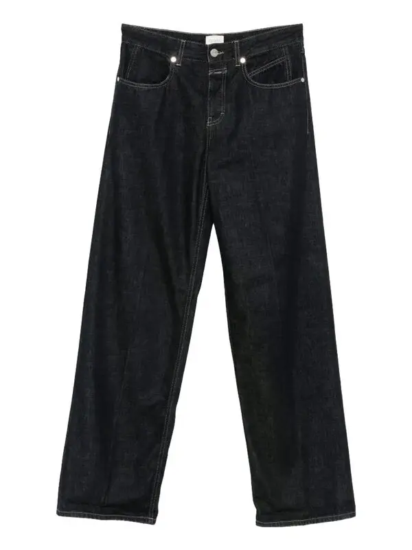 Closed Nikka Logo-patch Wide-leg Jeans - Blue