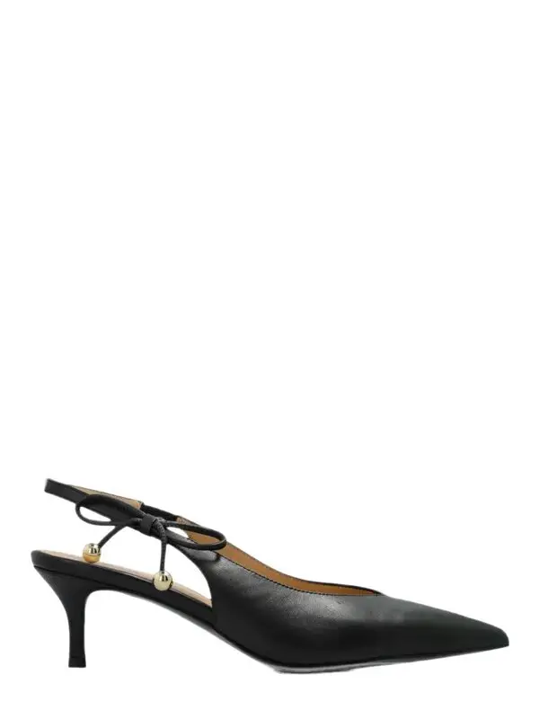 Furla Poppy Bow-detail Slingback Pumps - Black