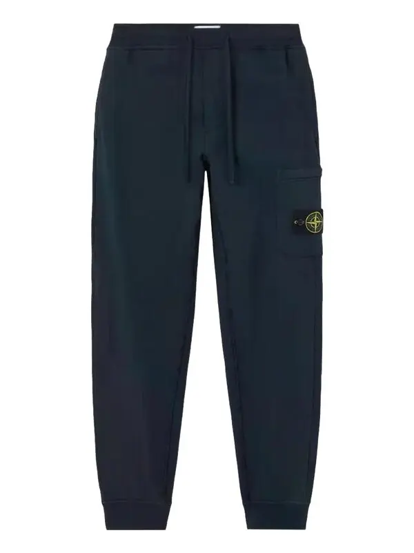 Stone Island 6200010 Organic Cotton Fleece Joggers - Blue