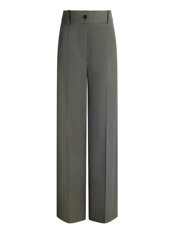 PATOU Flared Pressed-crease Trousers - Green