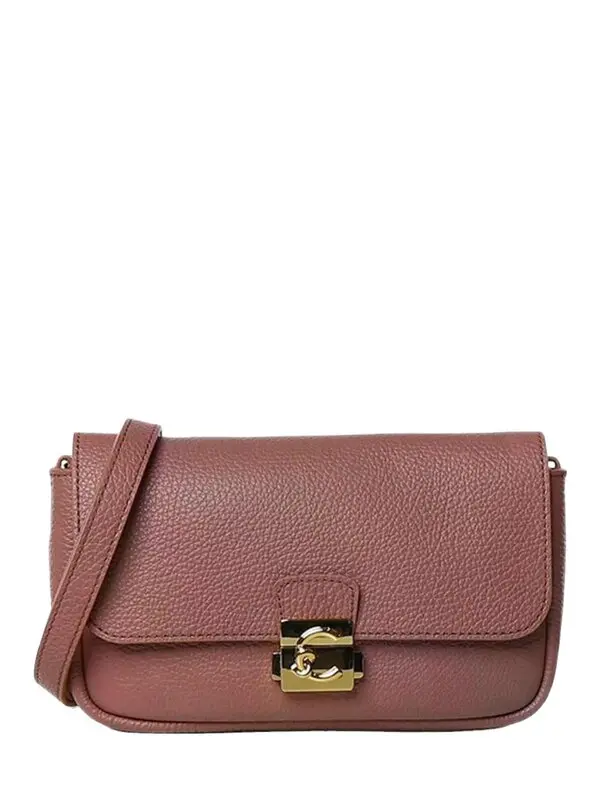 COCCINELLE Grainy Leather Shoulder Bag - Pink