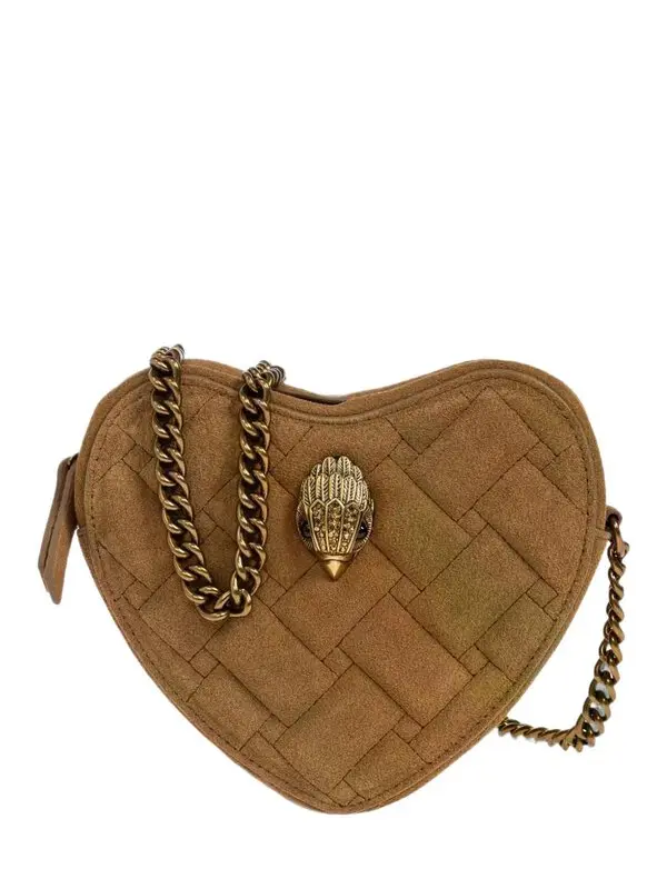Kurt Geiger Kensington Heart Woven Mini Bag - Brown